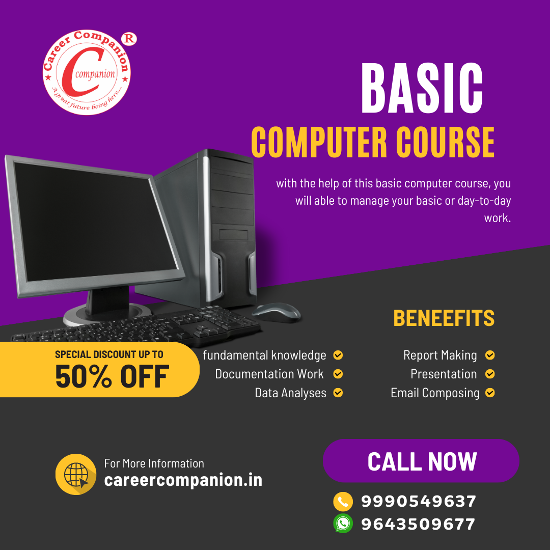 Best Basic Computer Course Institute in Delhi